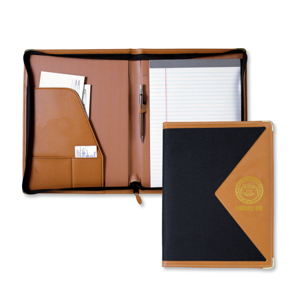 Union Made Edge Letter Zippered Folder | Image Pointe
